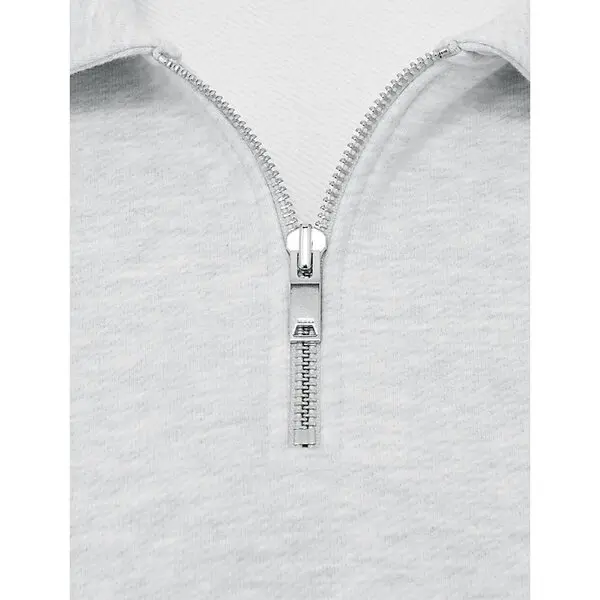 REISS Half-zip Cotton-blend Sweatshirt