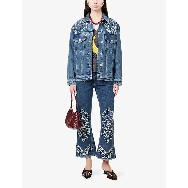 Farm Rio Embroidered Jacket
