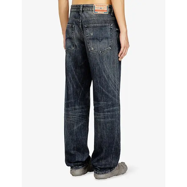 DIESEL® 20 D-macro 0adbz Wide-leg Denim Jeans