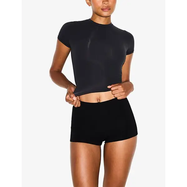 SKIMS Essentials High-waisted Stretch-woven Hot Shorts