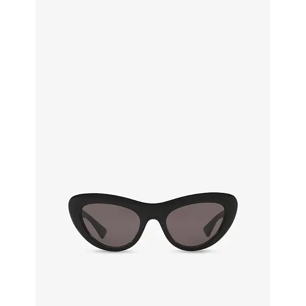 Bottega Veneta Bv1282s Cat Eye-frame Sunglasses - Black