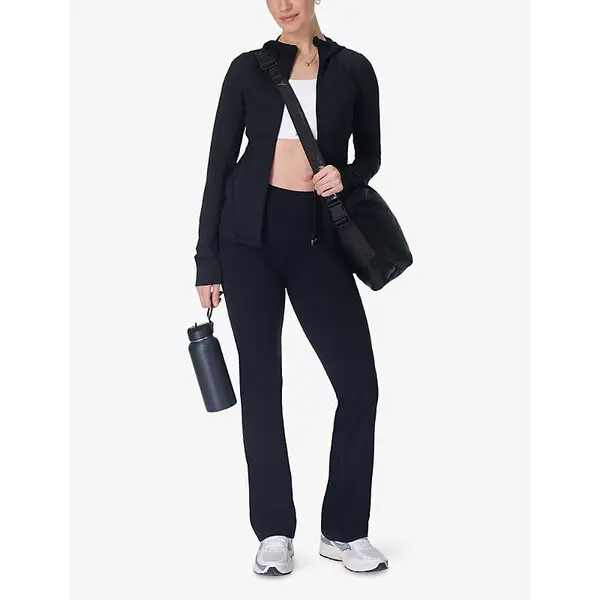 Sweaty Betty Power 32 Workout Stretch-jersey Bootcut Trousers - Black