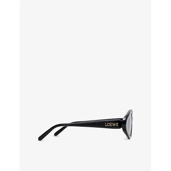 Loewe Triangle Slim Acetate Sunglasses - Black