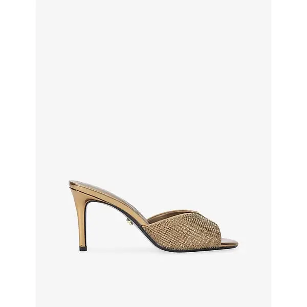 Carvela Silvia Embellished Heeled Woven Mules