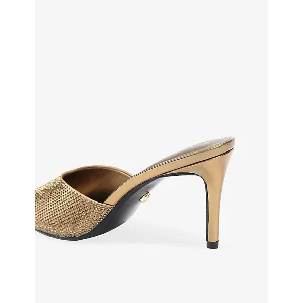 Carvela Silvia Embellished Heeled Woven Mules