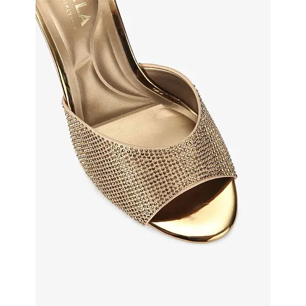 Carvela Silvia Embellished Heeled Woven Mules