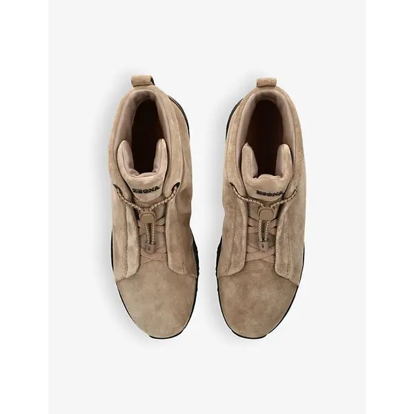 Zegna Triple Stitch Vetta High-top Trainers - Beige