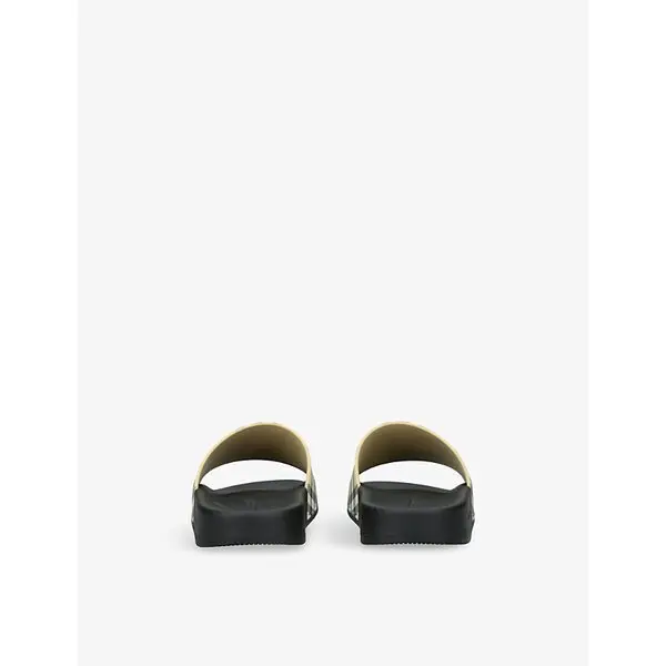 Burberry Check-print Canvas Slides