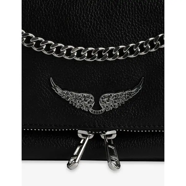 Zadig&Voltaire Rock Ii Leather Clutch - Black
