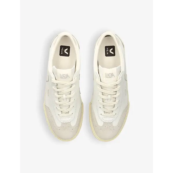 VEJA Volley Logo-embroidered Leather Low-top Trainers - White/oth