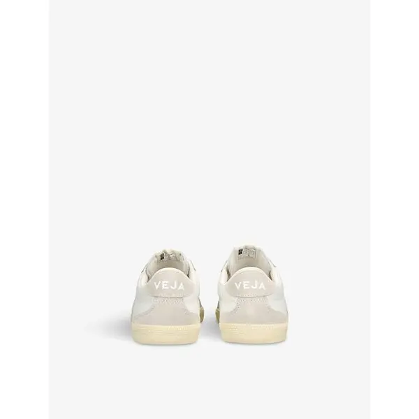 VEJA Volley Logo-embroidered Leather Low-top Trainers - White/oth