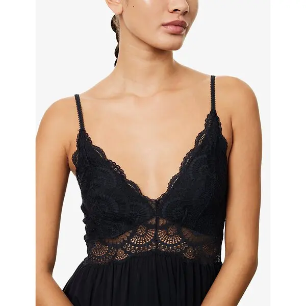 Eberjey Mariana Lace-embroidery Stretch-woven Nightdress