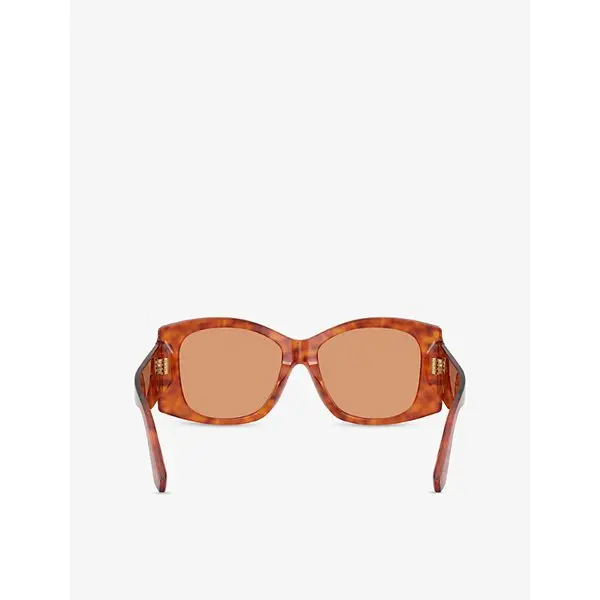Dolce & Gabbana Butterfly-frame Acetate Sunglasses - Brown