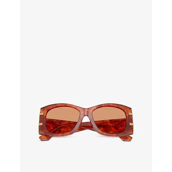 Dolce & Gabbana Butterfly-frame Acetate Sunglasses - Brown
