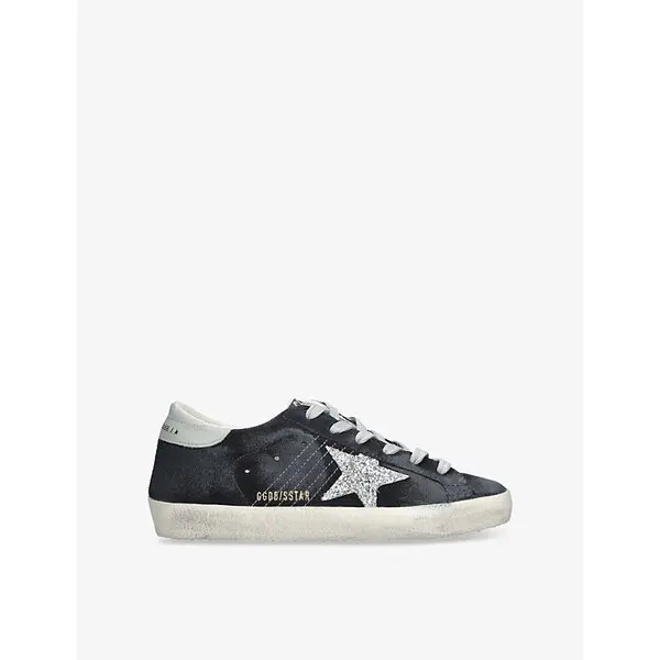 GOLDEN GOOSE Super-star Suede Low-top Trainers - Navy