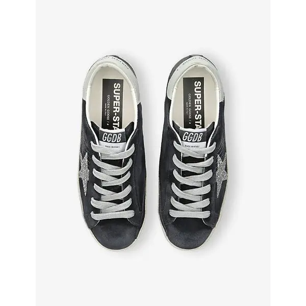 GOLDEN GOOSE Super-star Suede Low-top Trainers - Navy