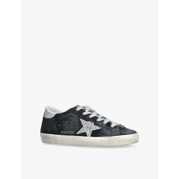 GOLDEN GOOSE Super-star Suede Low-top Trainers - Navy