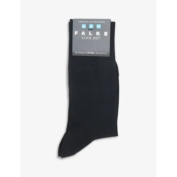 Falke Stretch-cotton Blend Socks - Black