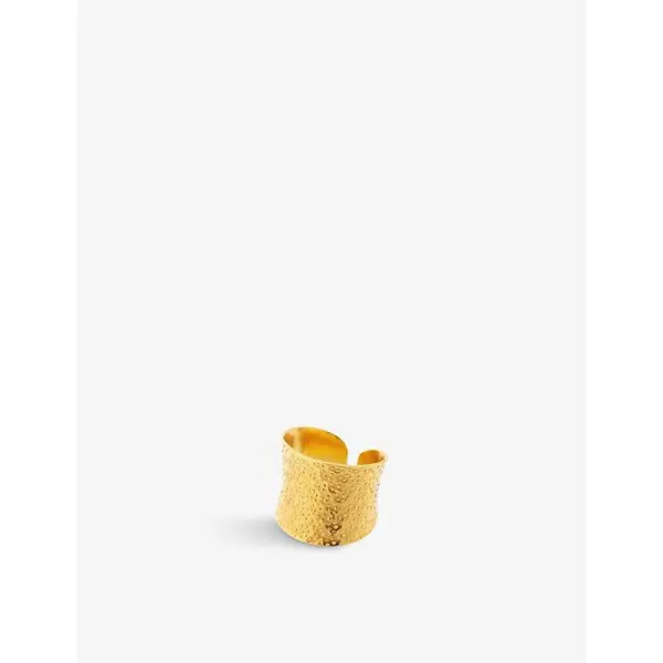 LA MAISON COUTURE Amadeus Nudo 14ct Yellow Vermeil Adjustable Ring - Gold