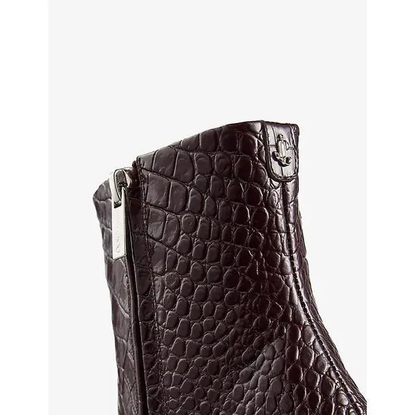JIMMY CHOO Frankie Ab 85 Leather Ankle Boots
