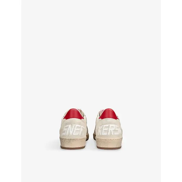 GOLDEN GOOSE Ball Star Disney Suede Trainers - Taupe