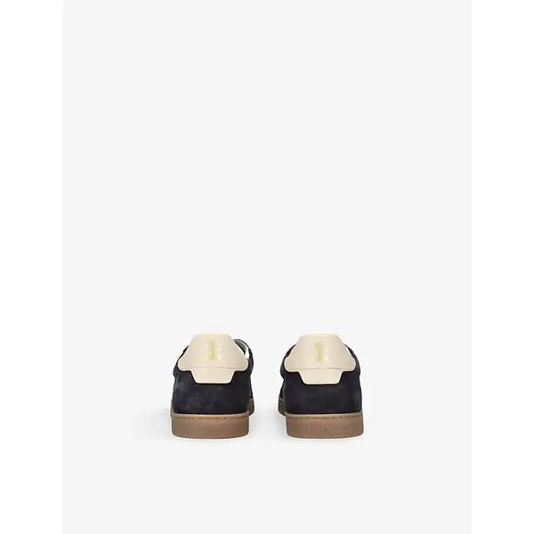 Brunello Cucinelli Foiled-logo Suede Low-top Trainers