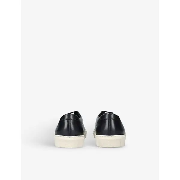LOAKE Sprint Contrast-stitch Leather Low-top Trainers - Navy