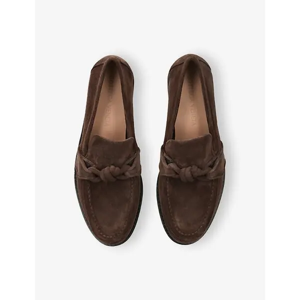 Bottega Veneta Astaire Knot Suede Loafers