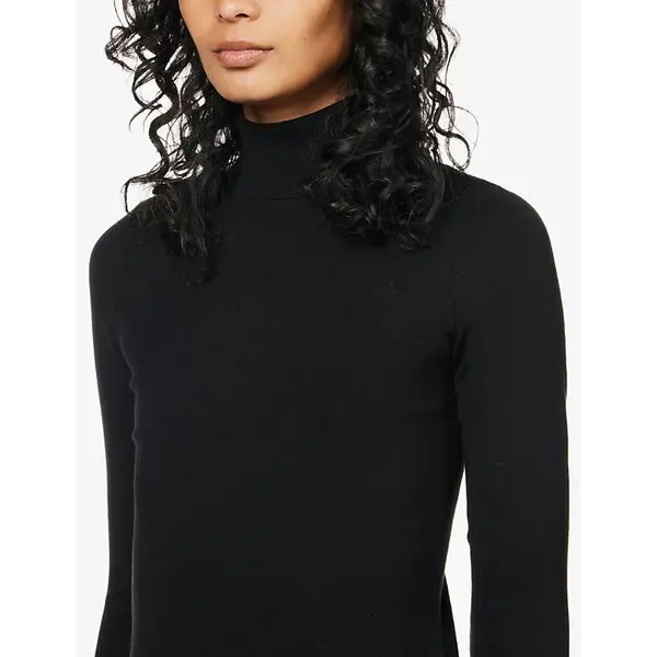 JOSEPH High-neck Ribbed Silk-blend Jumper