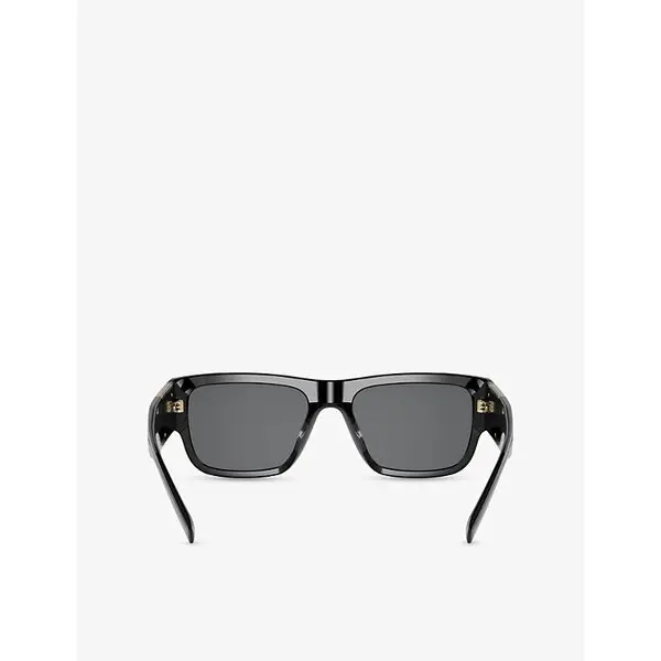 Versace Rectangle-frame Acetate Sunglasses