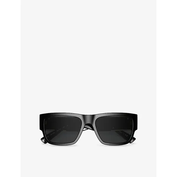 Versace Rectangle-frame Acetate Sunglasses
