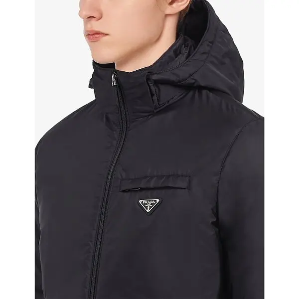 Prada Re-nylon Padded Hooded Jacket