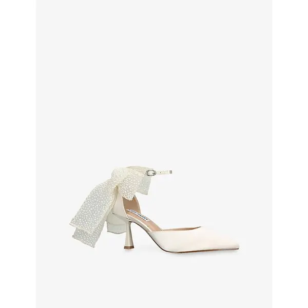 Steve Madden Fiorela Bow-embellished Satin Pumps