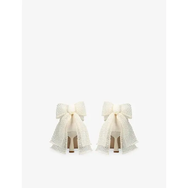 Steve Madden Fiorela Bow-embellished Satin Pumps