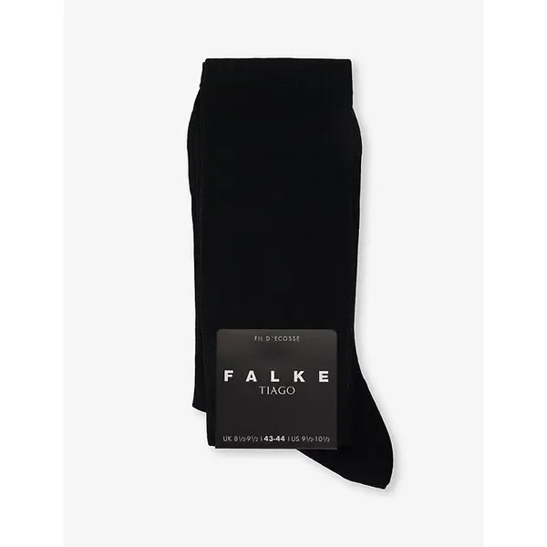 Falke Tiago Ribbed Crew Socks - Black