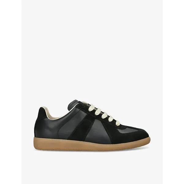 MAISON MARGIELA Replica Leather Low-top Trainers - Black