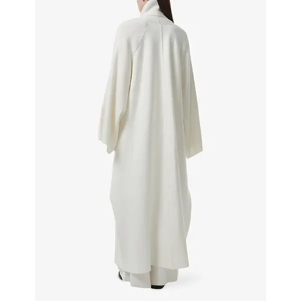 LEEM Ribbed Relaxed-fit Knitted Bisht