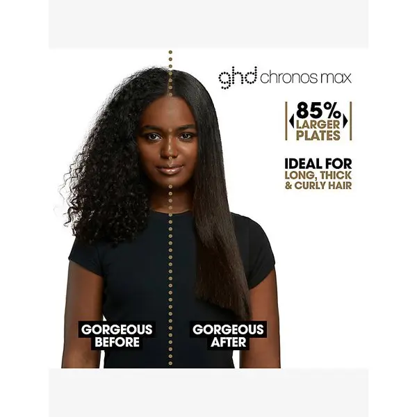 GHD Chronos Max Wide Plate Hair Straightener - White