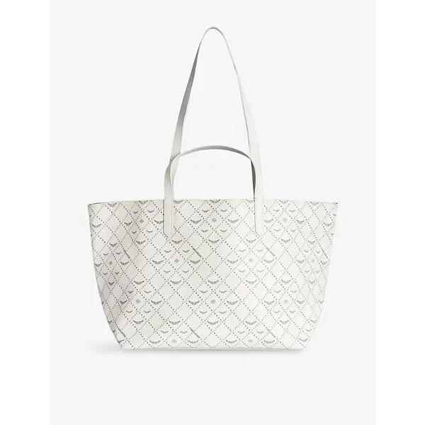 Zadig&Voltaire Logo-print Coated-canvas Xl Shopper - Flash