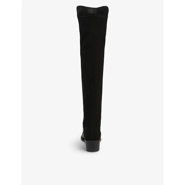 STUART WEITZMAN Leather Over-the-knee Boots - Black
