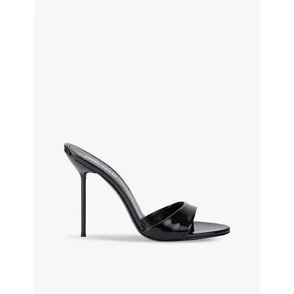 Paris Texas Lidia Patent Leather Mules - Black