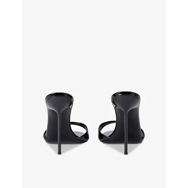 Paris Texas Lidia Patent Leather Mules - Black