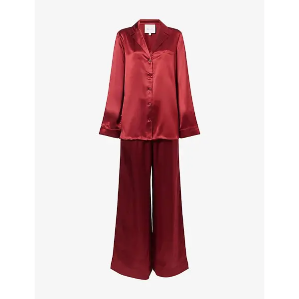 REFORMATION Ella Relaxed-fit Silk Pyjamas Set
