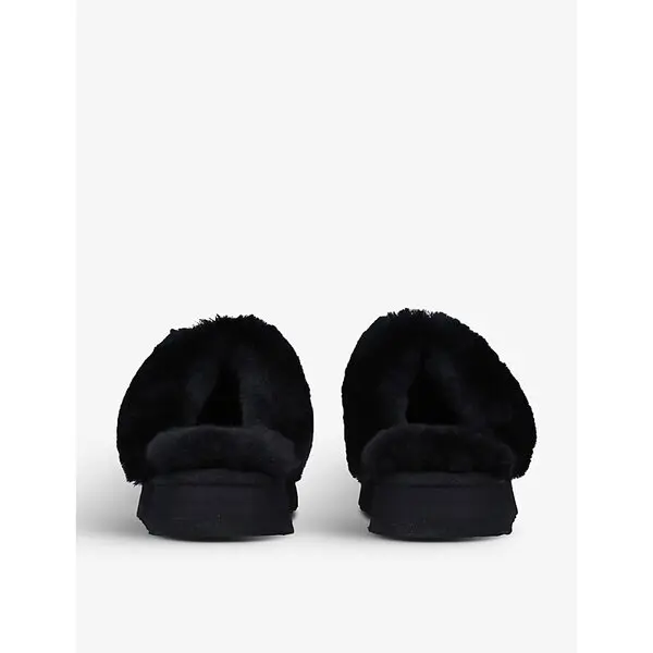 UGG Disquette Shearling-lined Suede Slippers - Black