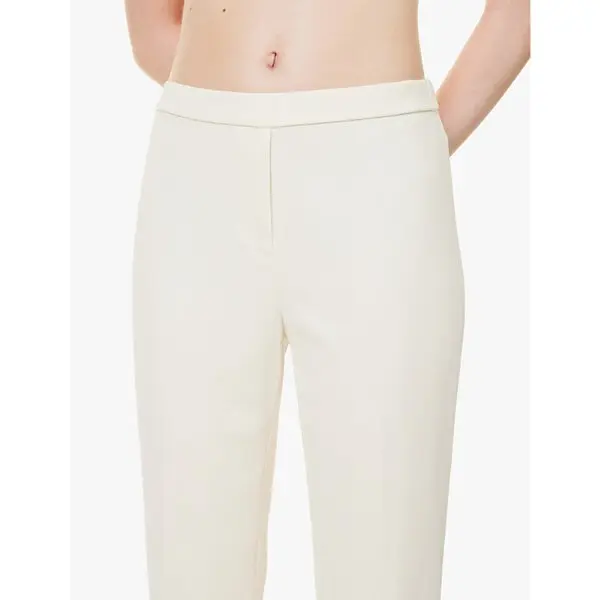 Theory Treeca Cropped Slim-leg Crepe Trousers