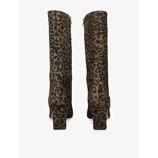 Dolce Vita Riggs Leopard Print Calf Hair Boots