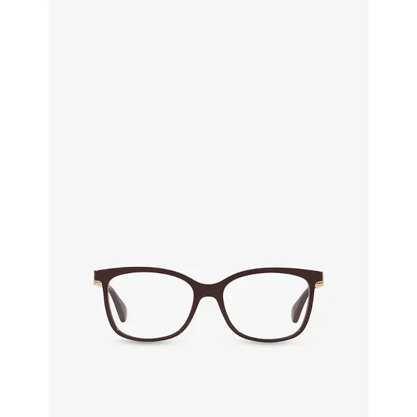 Cartier Square-frame Acetate Optical Glasses - Red