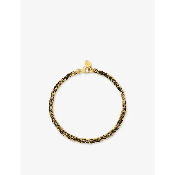 LA MAISON COUTURE Assya Panama Friendship Bracelet - Black