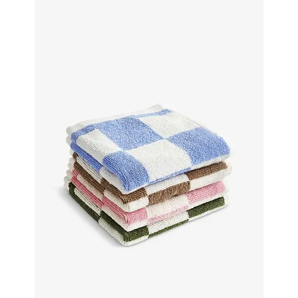 HAY Check-design Cotton Hand Towel