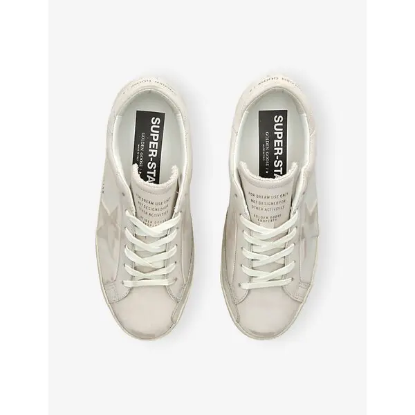 GOLDEN GOOSE Super Star Leather Trainers - Bone